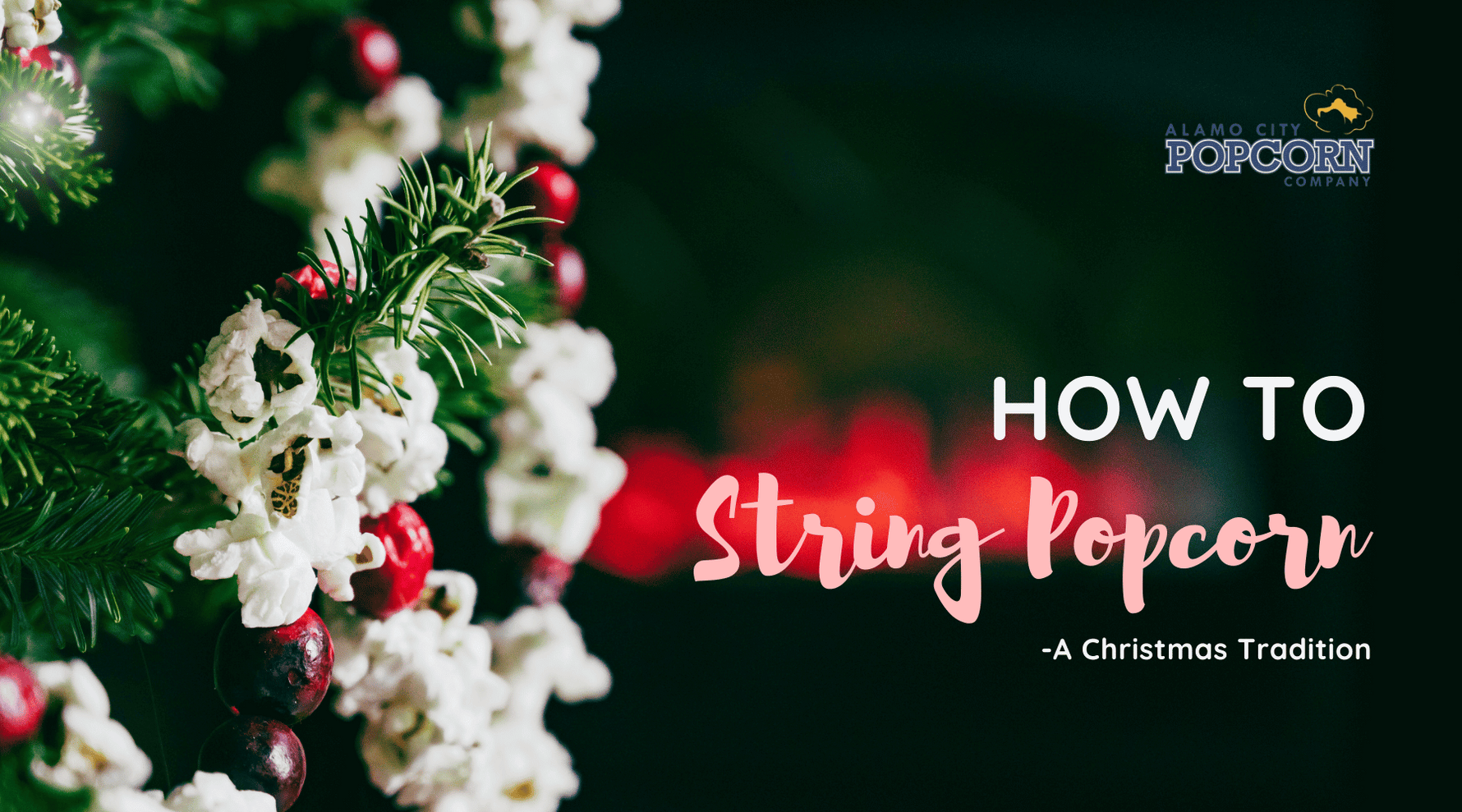 How To String Popcorn Garland for Your Tree This Christmas