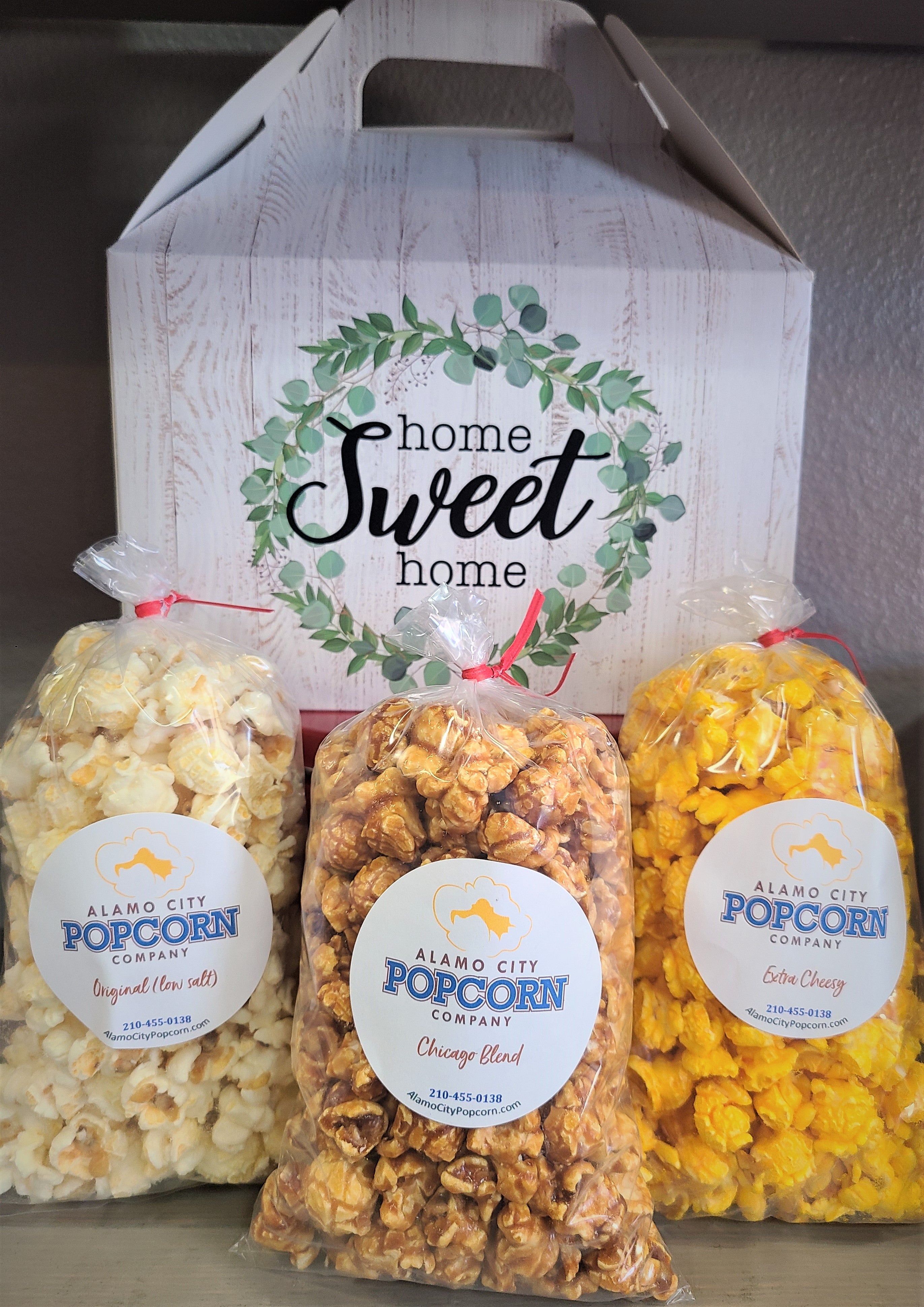 3 Flavor Sampler Box | Gourmet Popcorn Trio Box