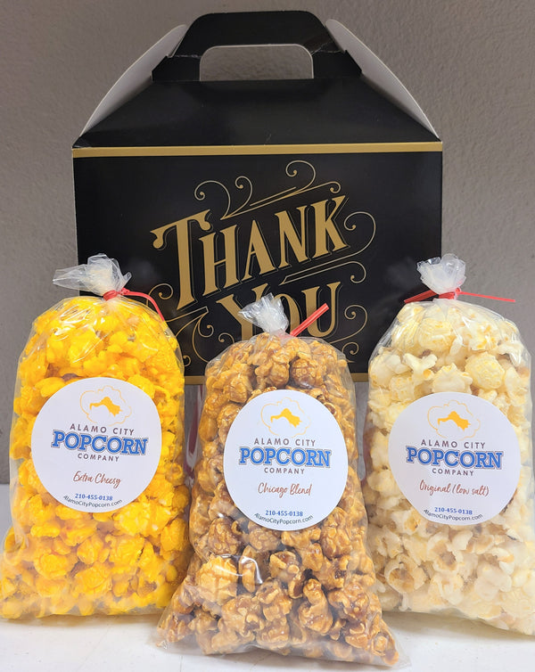3 Flavor Sampler Box | Gourmet Popcorn Trio Box