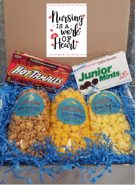 Gifts for Nurses: Nurse Appreciation Popcorn Box | San Antonio